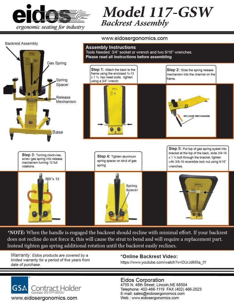 Model 117 Ranger w/ Options – Eidos Ergonomics